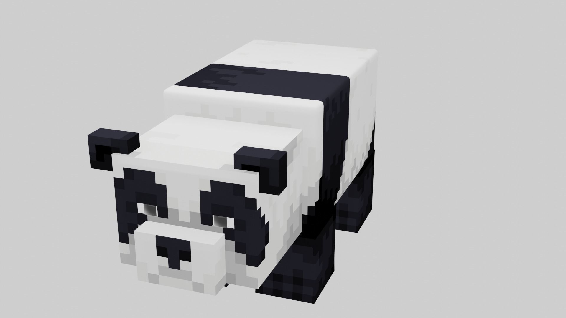 Minecraft Panda 3D model animated rigged | CGTrader