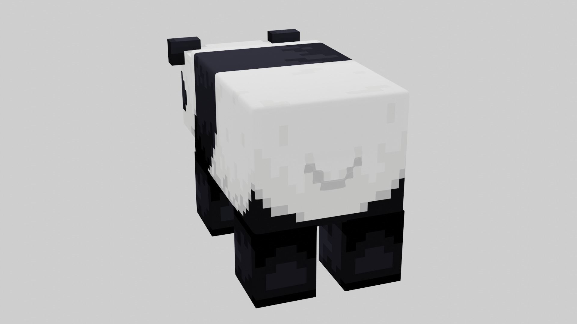 Minecraft Panda 3D model animated rigged | CGTrader