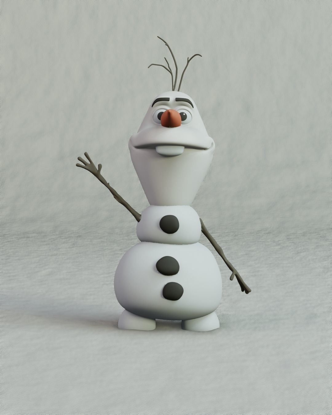 Olaf Frozen 3D model 3D printable | CGTrader