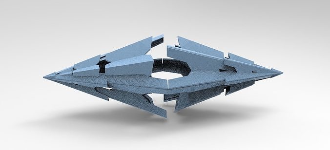 Sci fi crystal Shard 1 3D model | CGTrader