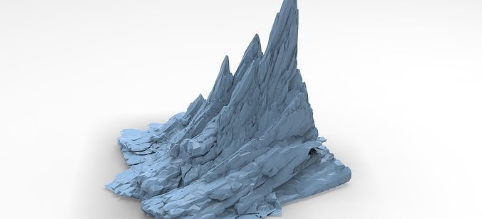 Sci fi Core crystal Shard Rock 3D model | CGTrader