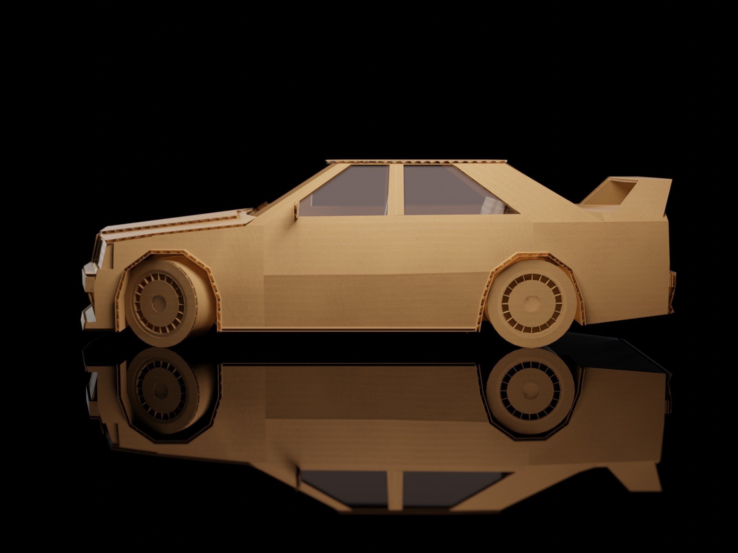Mercedes Benz 190E 2 5 Evolution II 1992 cardboard car 3D model | CGTrader