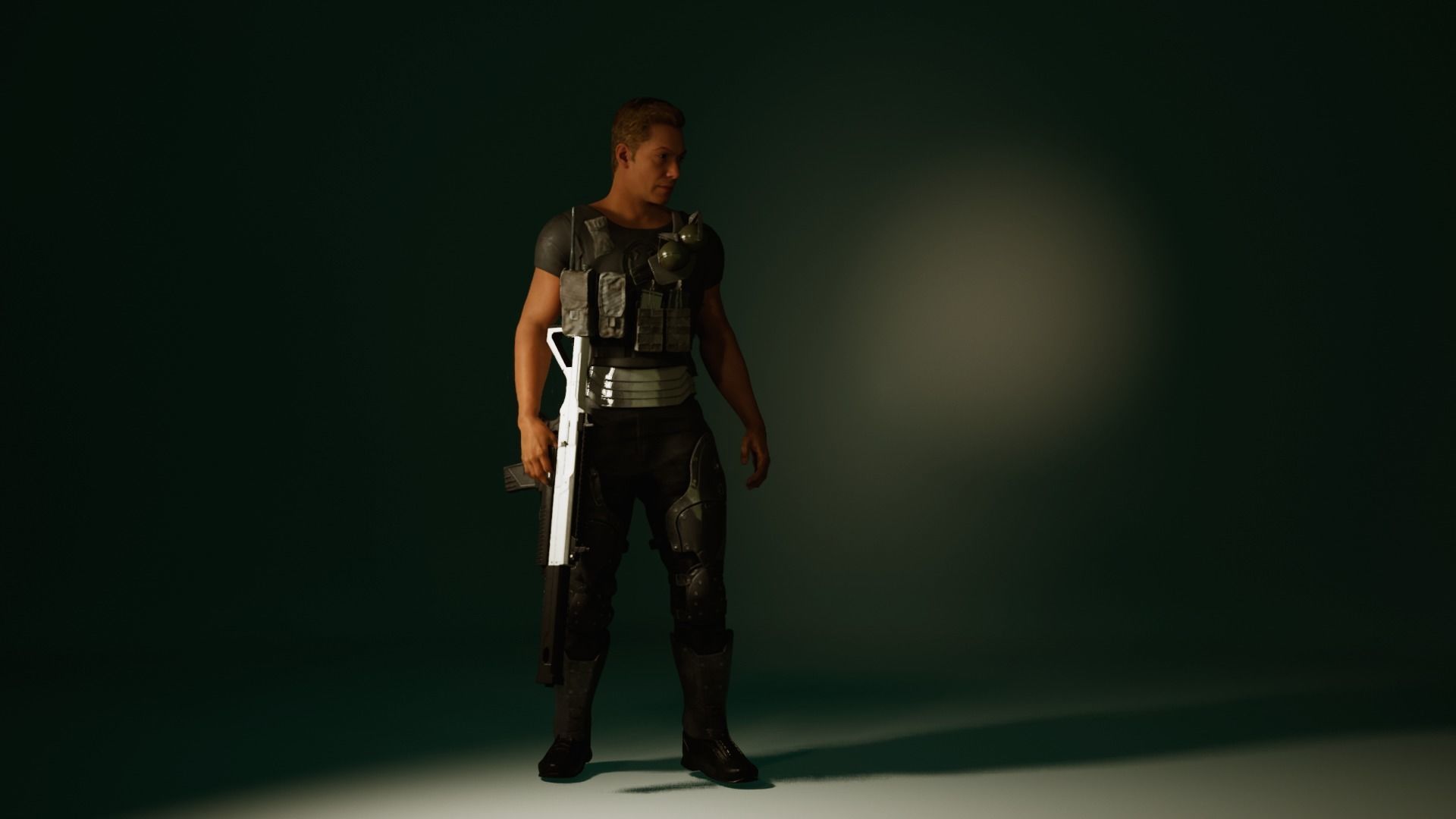 3D model Special forces outfit for Metahuman TallMed Male Body VR / AR ...