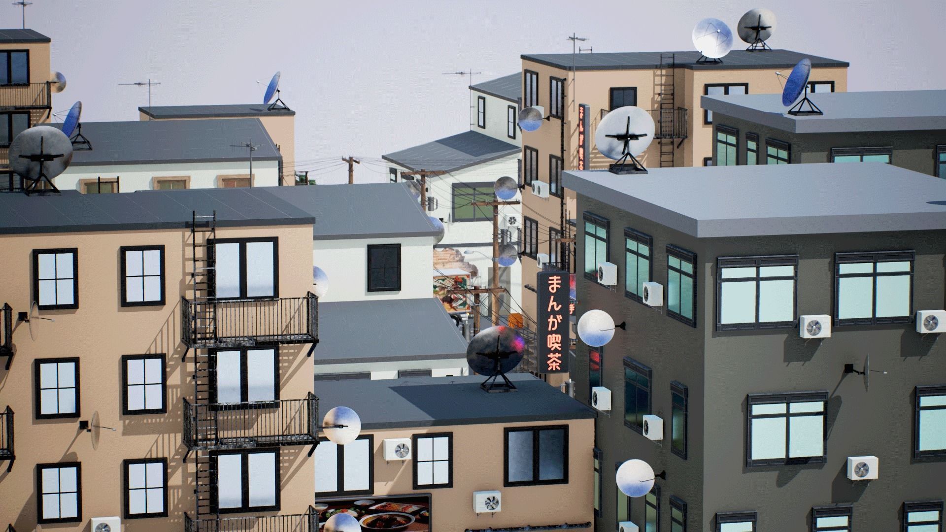 3D model Japanese Street - modular city VR / AR / low-poly | CGTrader