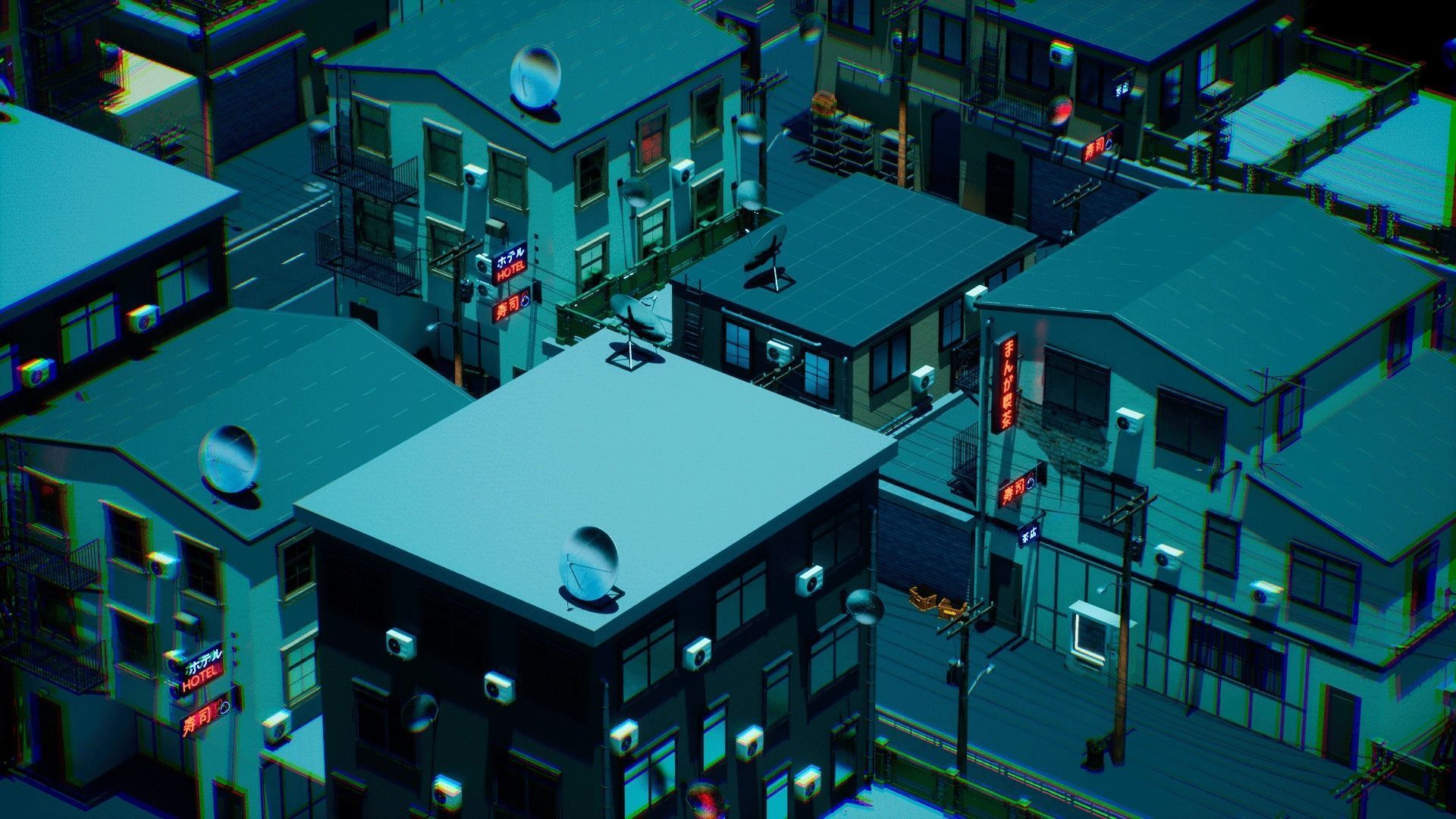 3D model Japanese Street - modular city VR / AR / low-poly | CGTrader