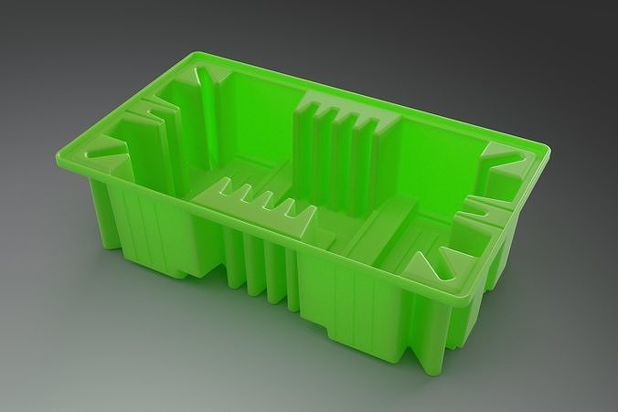 PLASTIC TRAY - BUND PALLET FOR 2 X 1000LTR 3D model | CGTrader