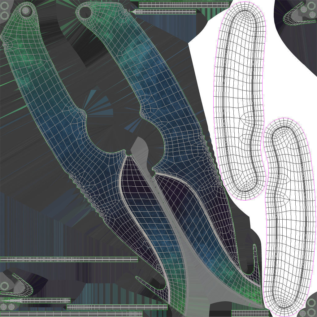 Gut Knifes Set 3D model | CGTrader