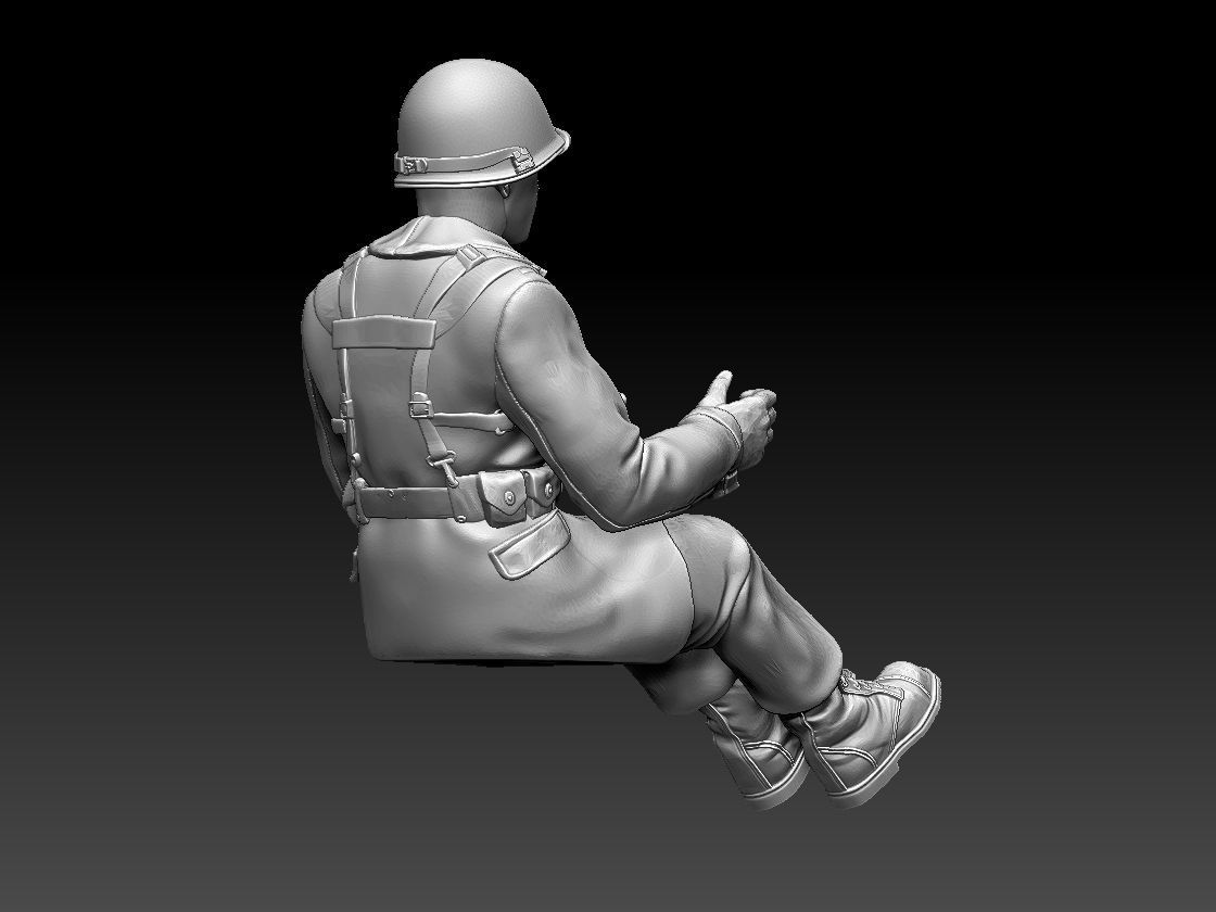 us driver ww2 3D model 3D printable | CGTrader