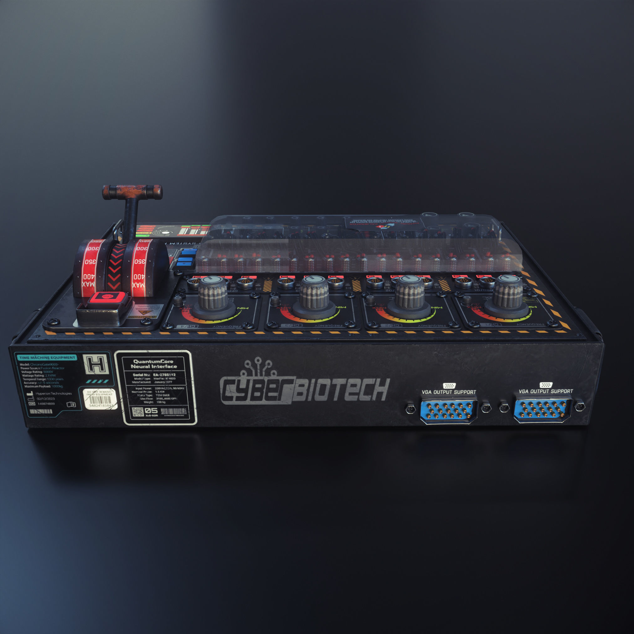 3D model SCI-FI CONTROL PANEL VR / AR / low-poly | CGTrader