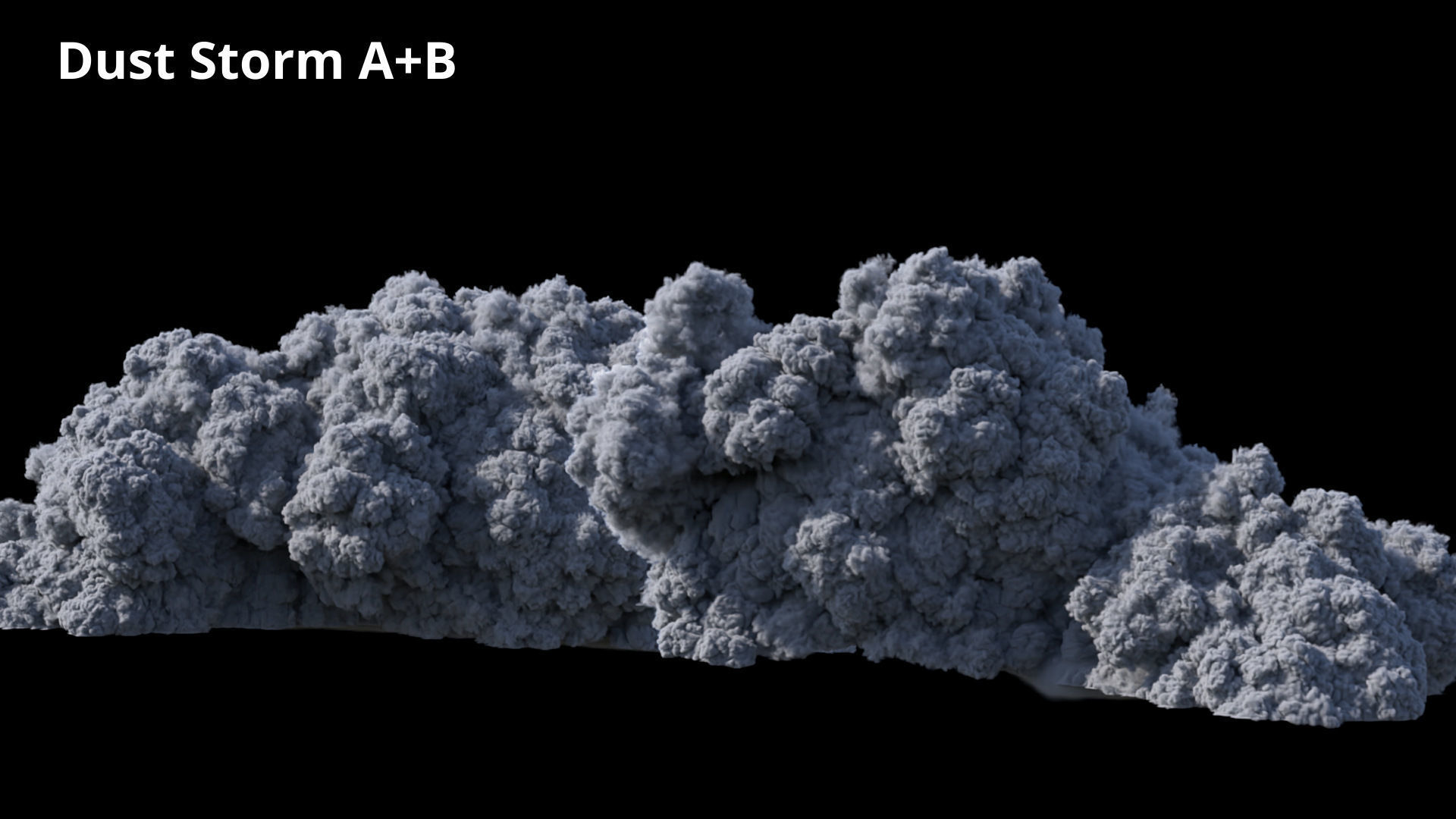 Dust Storm Smoke VDB 4s 3D model animated | CGTrader
