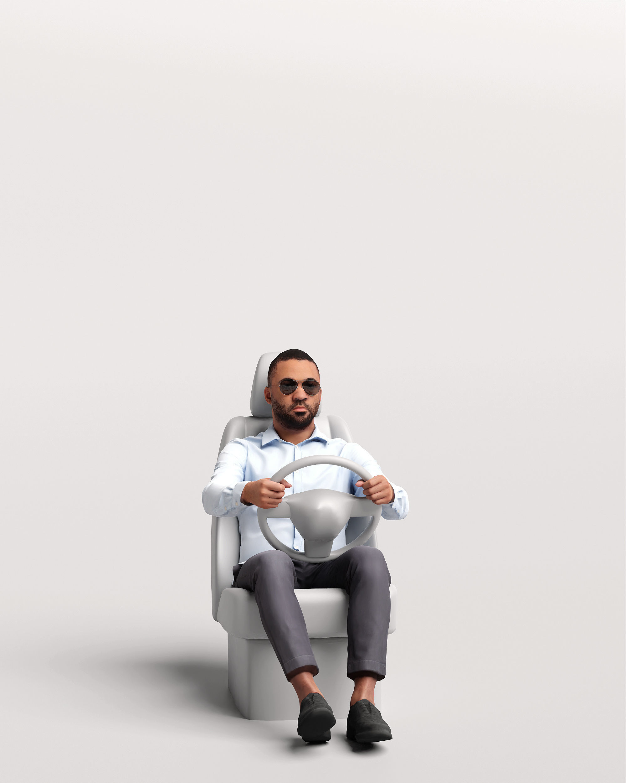 Humano Driving Man 2011-3 3D model | CGTrader