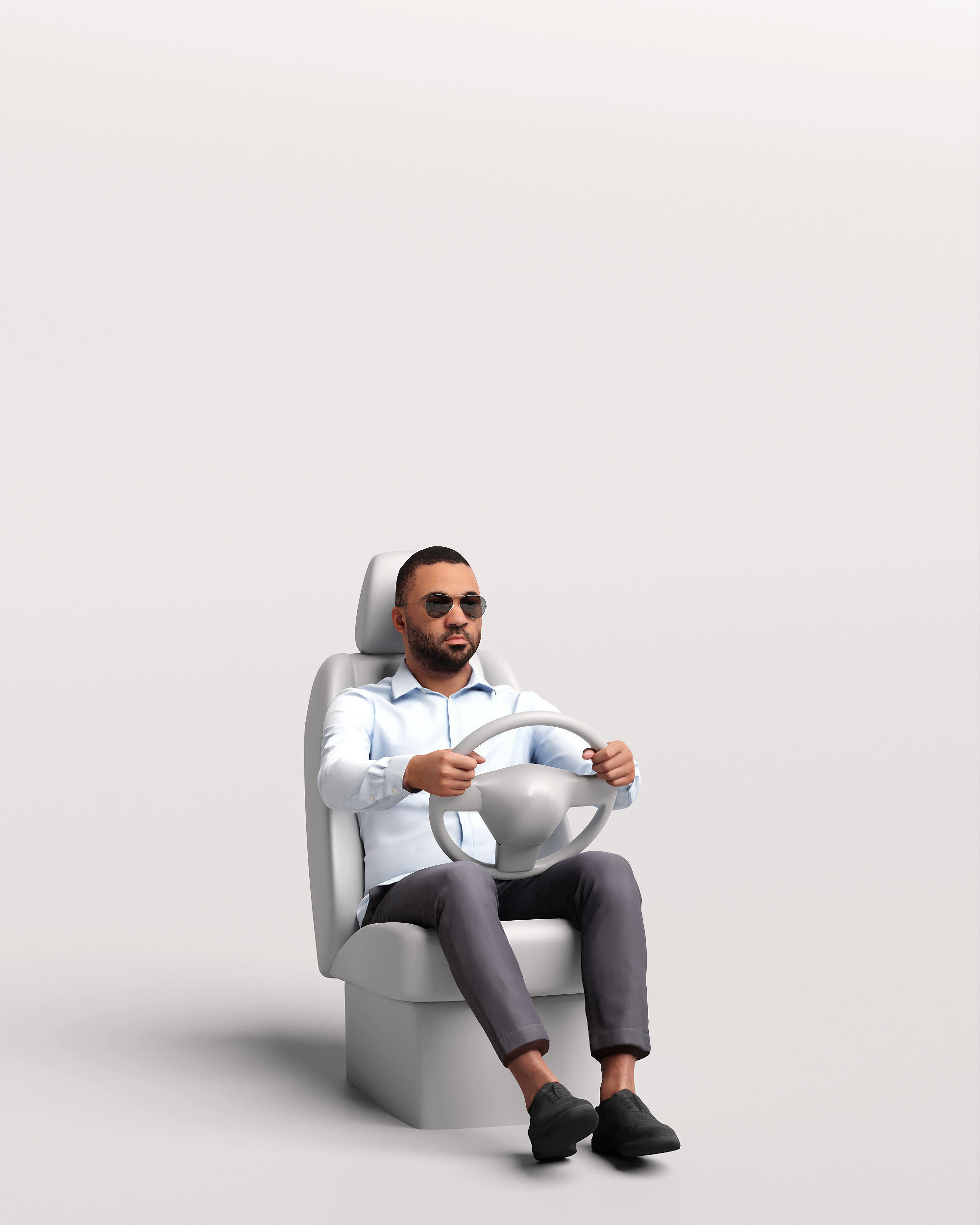 Humano Driving Man 2011-3 3D model | CGTrader