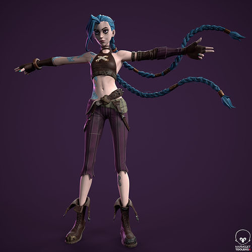 3D model Jinx VR / AR / low-poly | CGTrader