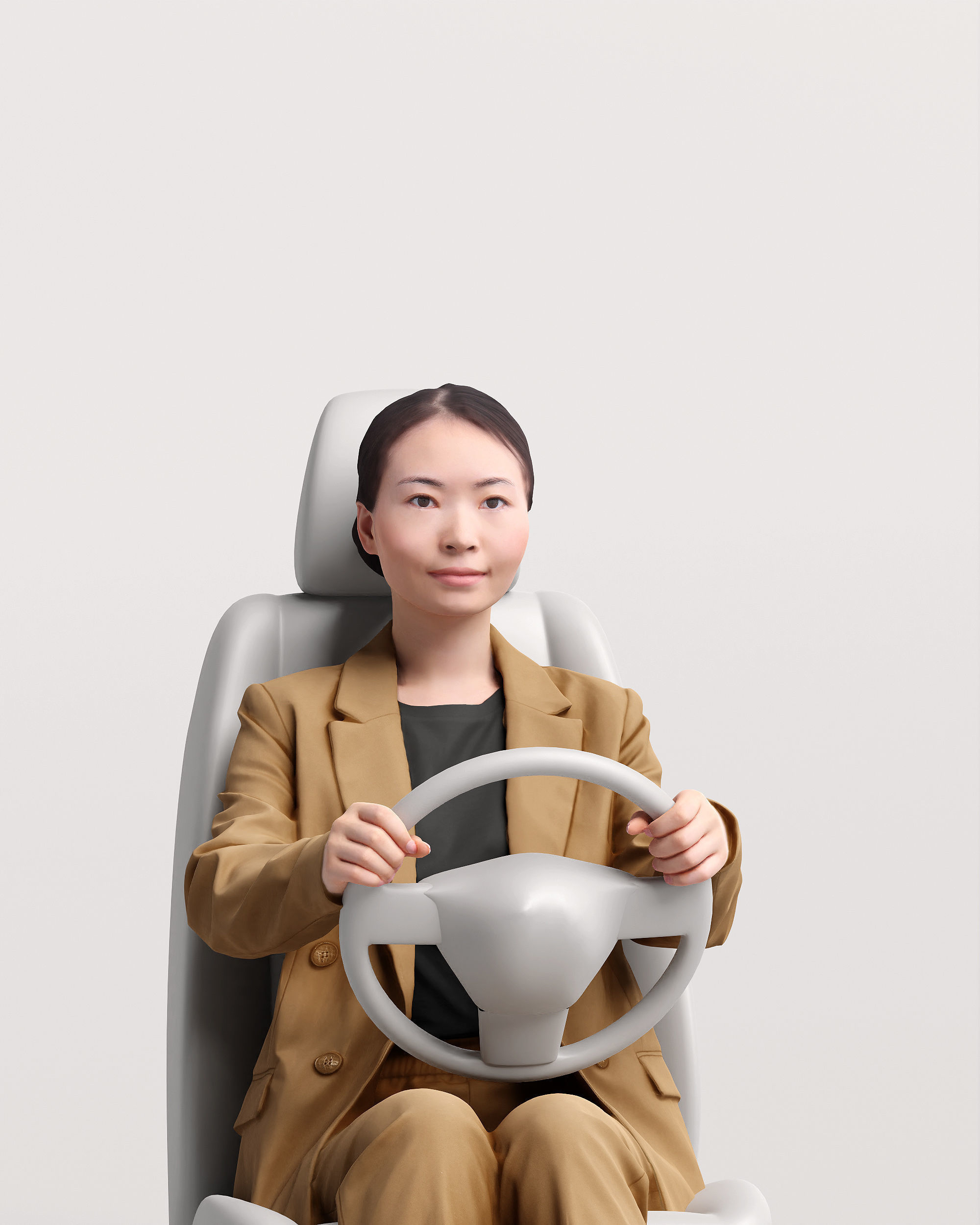 Humano Driving Woman 2011-5 3D model | CGTrader