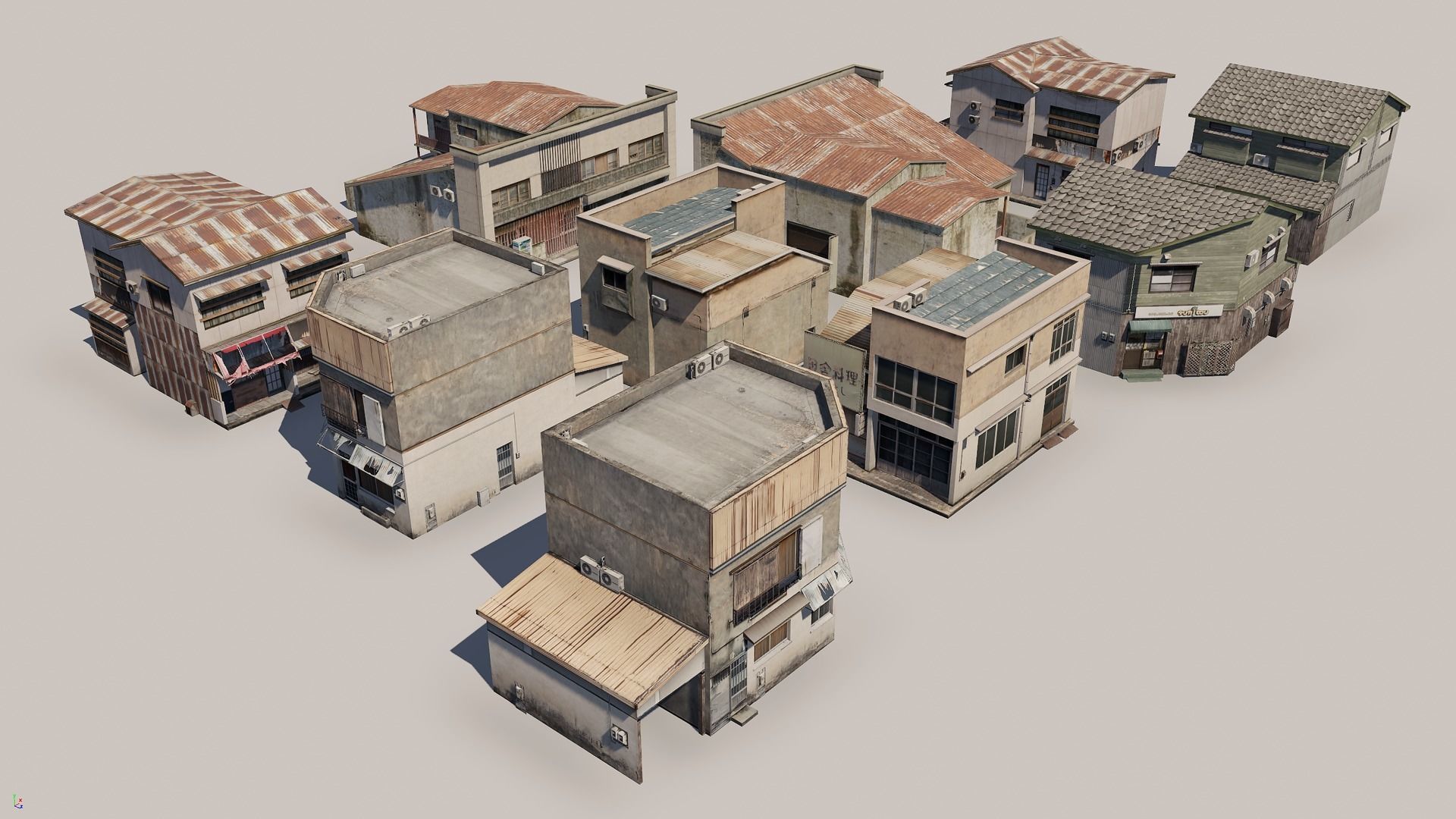 3D model Japanese Rural Shops VR / AR / low-poly | CGTrader