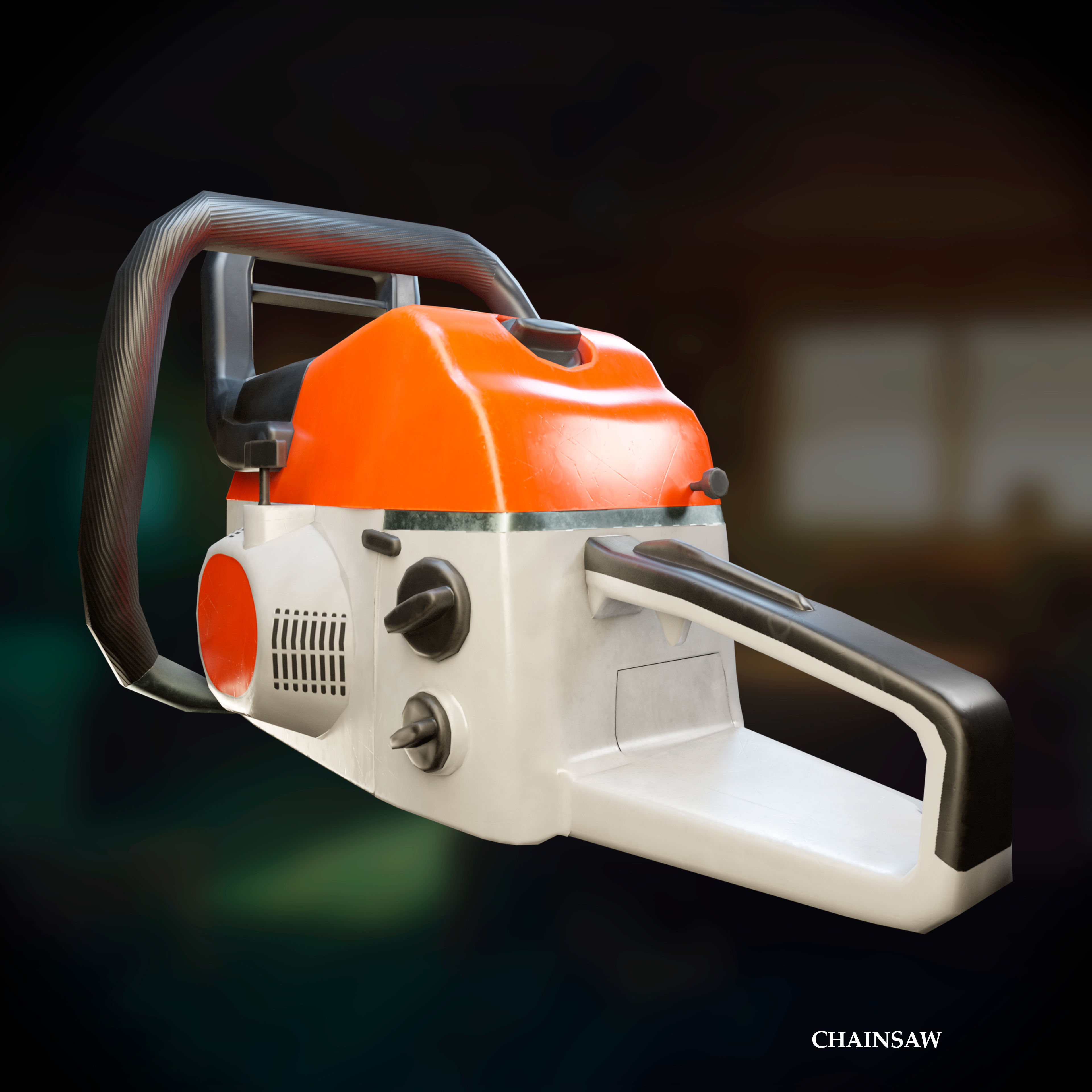 3D model Chainsaw HDRP VR / AR / low-poly | CGTrader