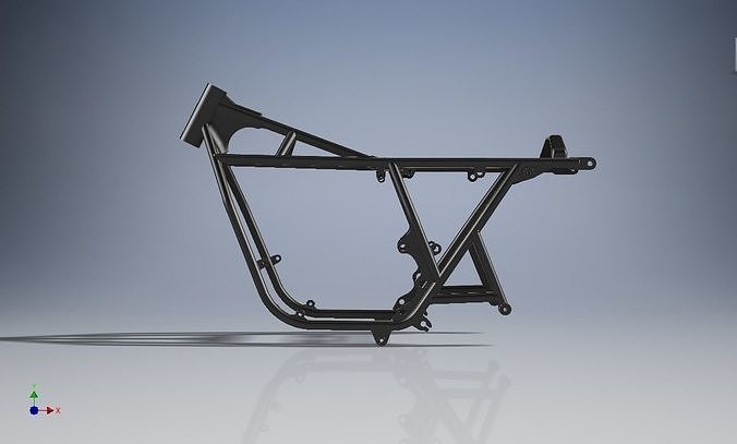 CB-750 Frame 3D model | CGTrader