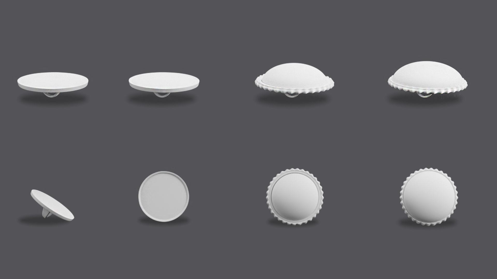 3D model 47 BUTTONS-UV VR / AR / low-poly | CGTrader
