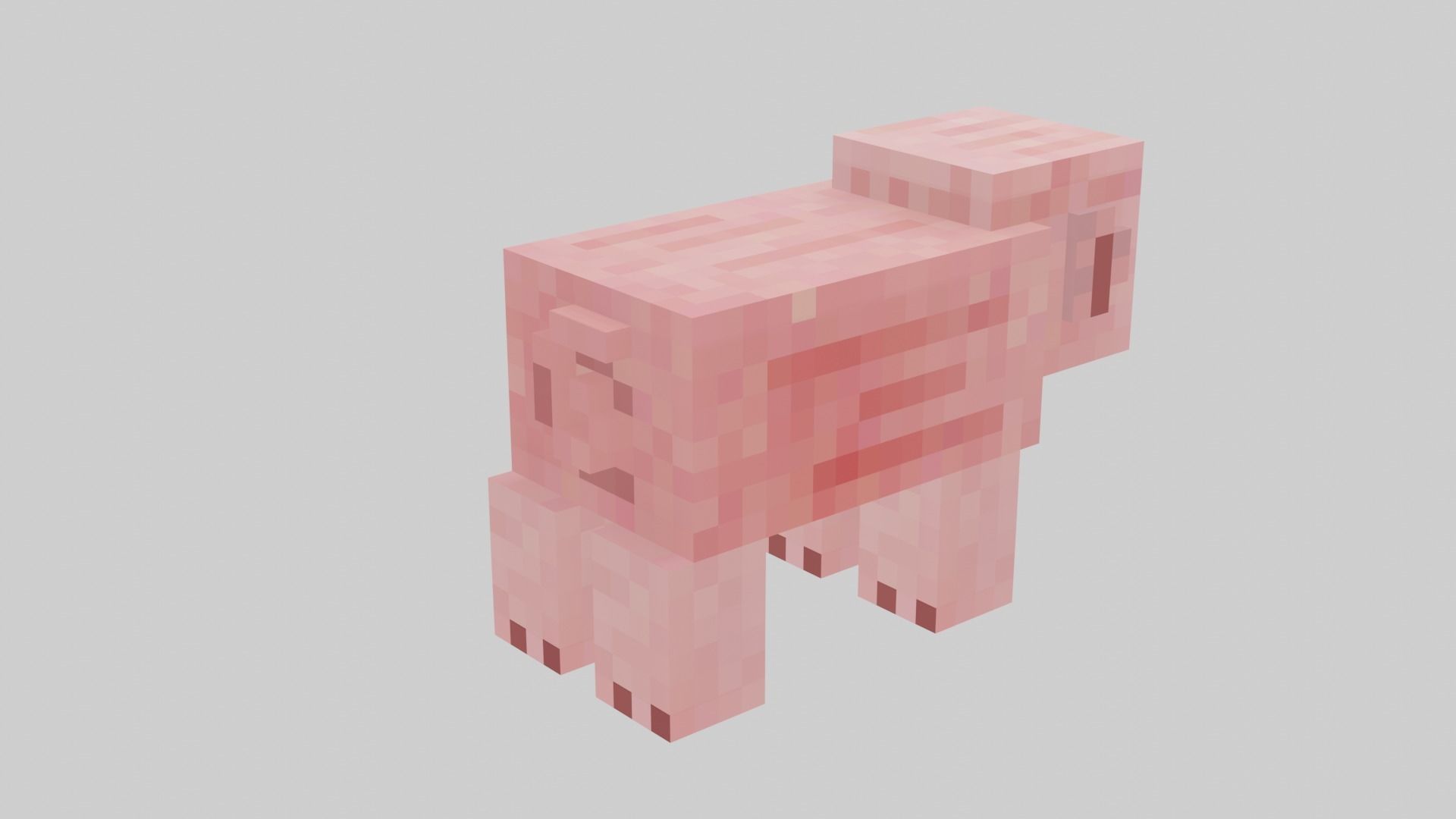 3D model Minecraft Pig VR / AR / low-poly | CGTrader