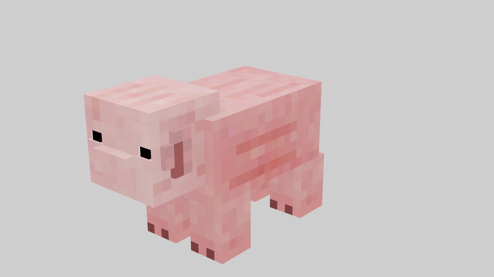 3D model Minecraft Pig VR / AR / low-poly | CGTrader