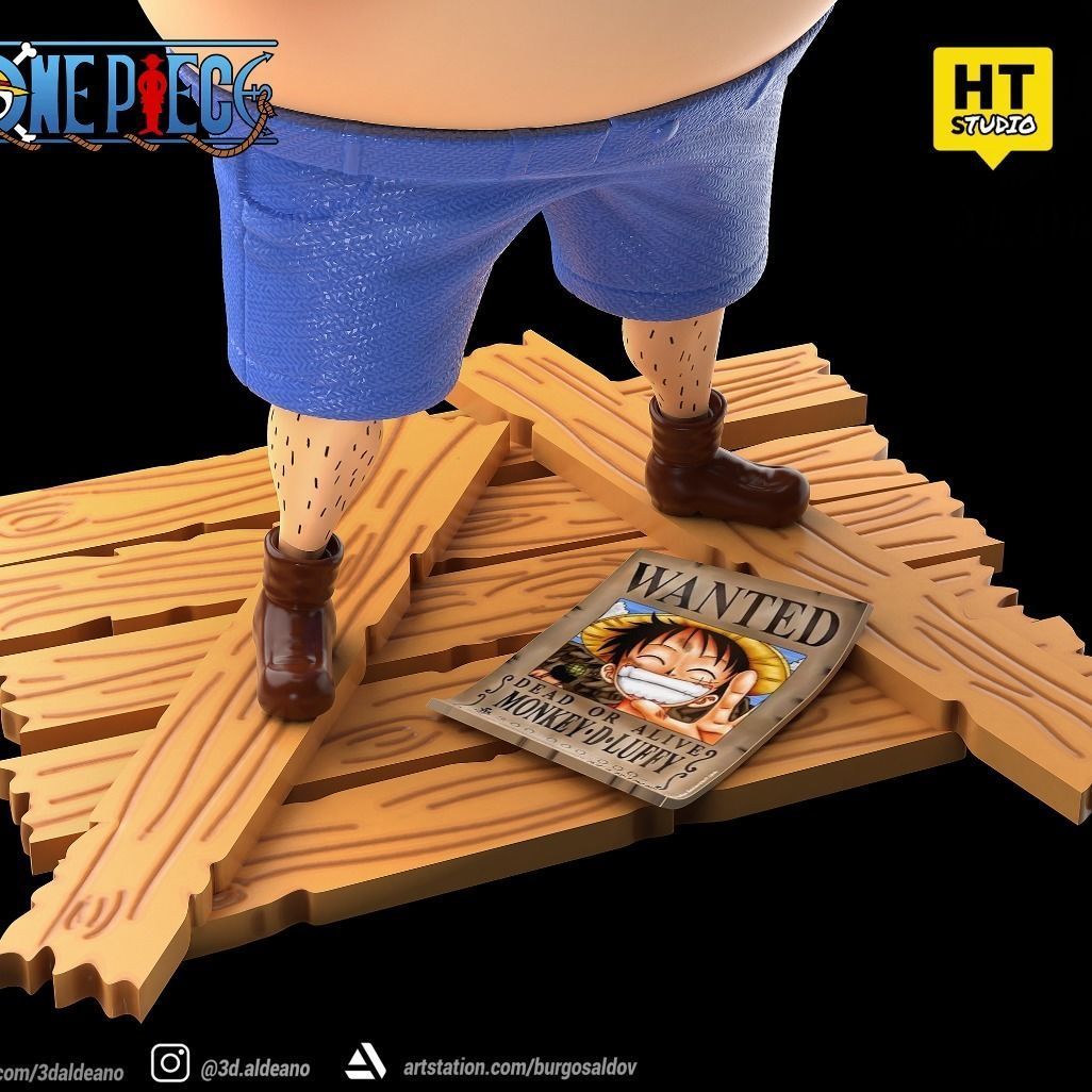 Demalo Black Fake Luffy One Piece 3D model 3D printable | CGTrader