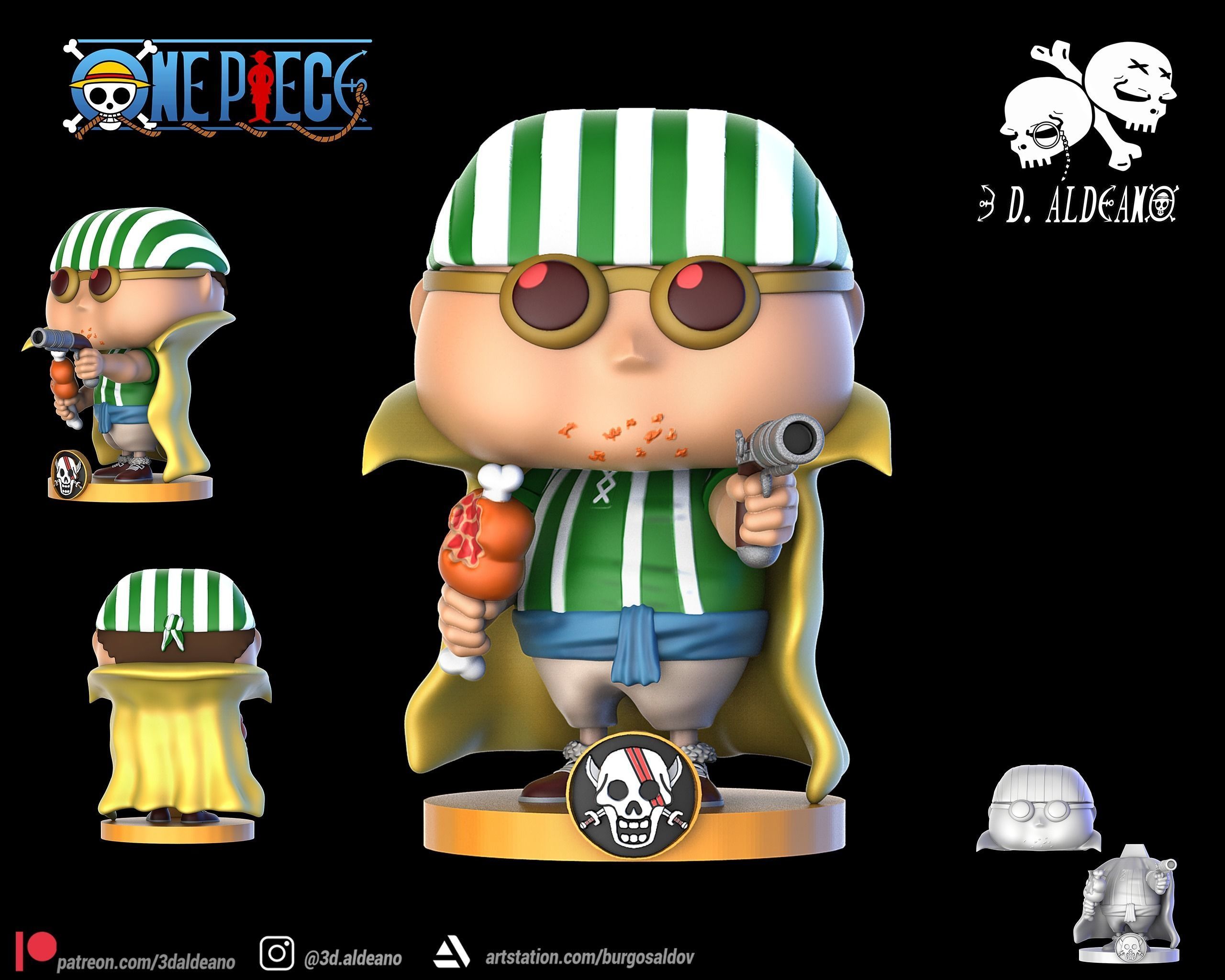 Lucky Roo One Piece Custom 3D model 3D printable | CGTrader