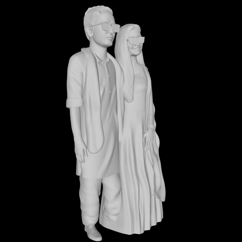 CUTE COUPLE - MEHENDI COUPLE - WEDDING COUPLE- HUMAN - PEOPLE 3D model ...