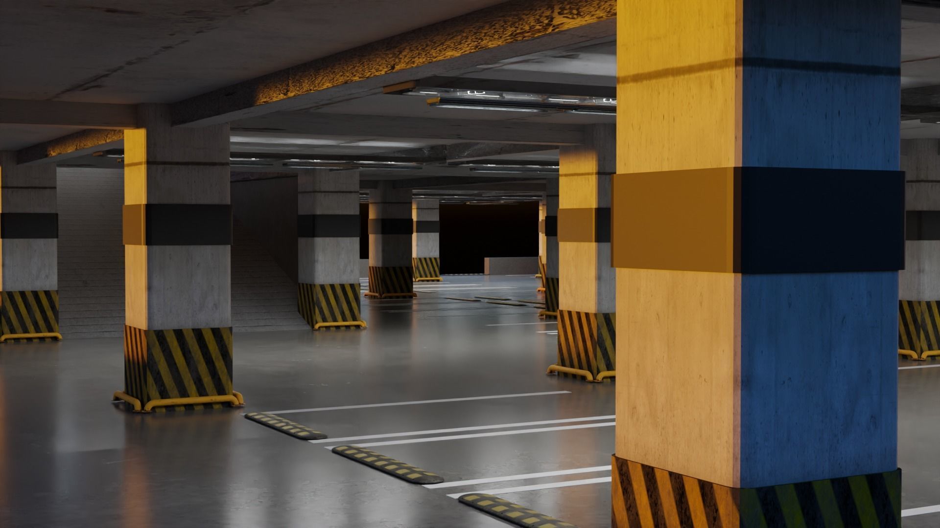 3D PARKING GARAGE MODEL 3D model | CGTrader