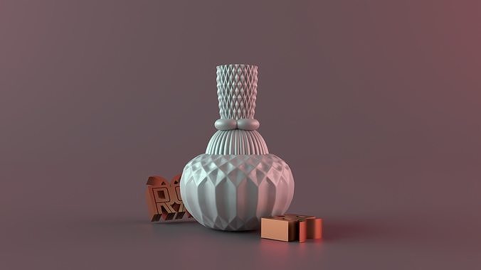 Diamond Pillar Geometric 2 3D model 3D printable | CGTrader