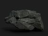 3D model Low Poly Black Rock 230407 - Ultra HD 16K Texture VR / AR ...