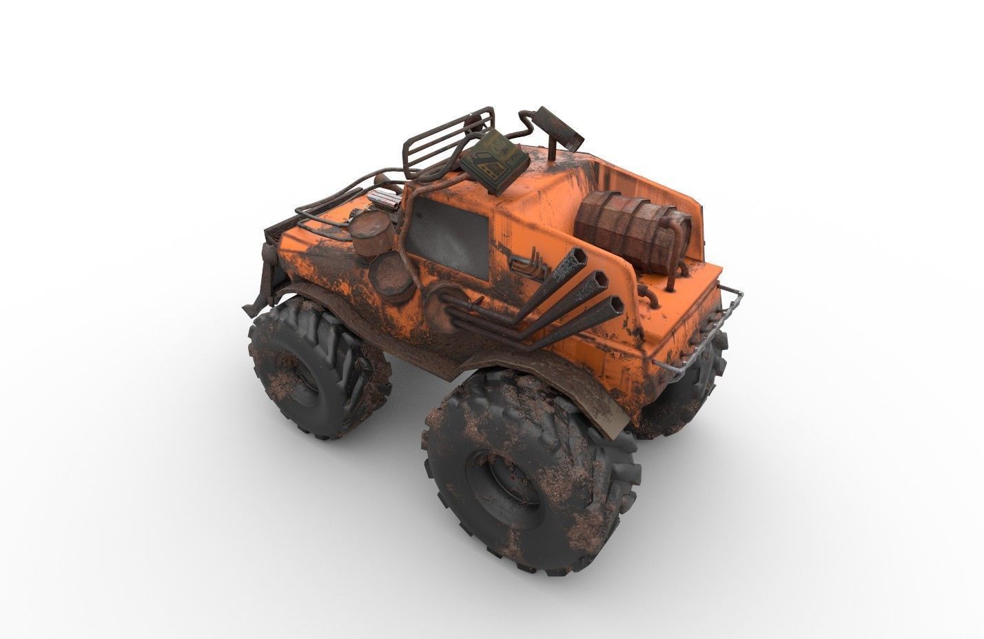 3D model Rusty Truck VR / AR / low-poly | CGTrader