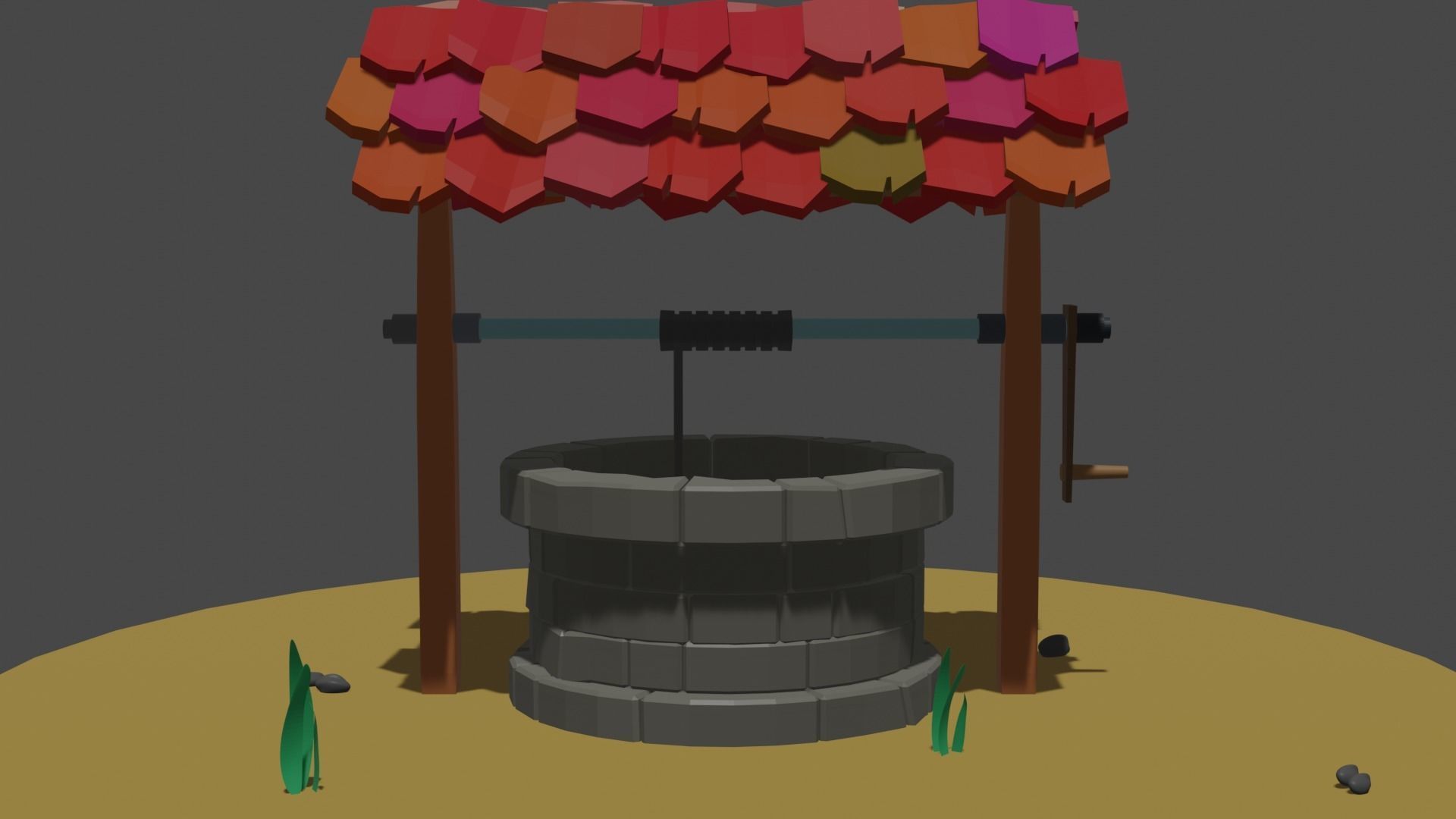 3D model Low Poly Well 3D Model VR / AR / low-poly | CGTrader