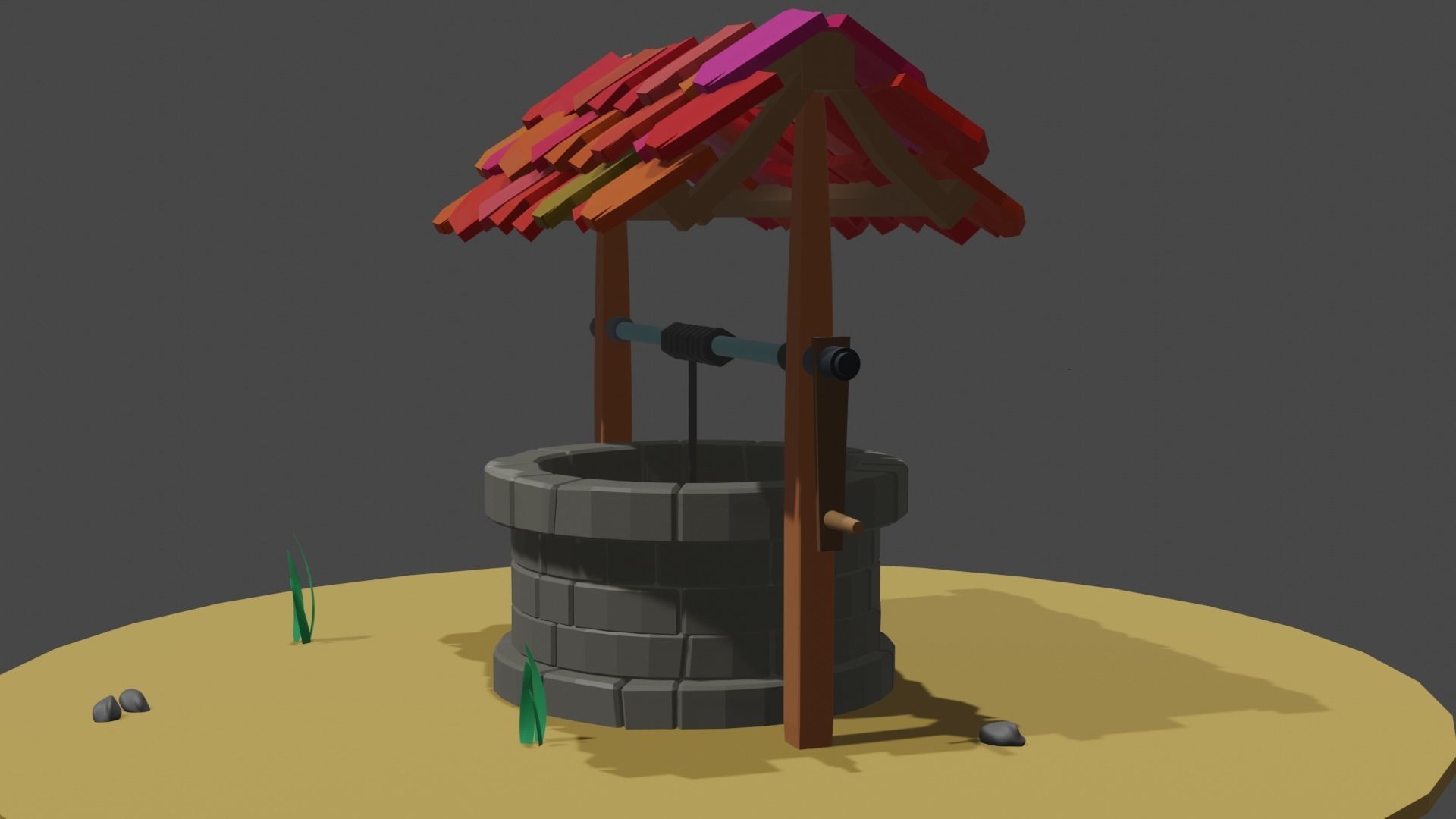 3D model Low Poly Well 3D Model VR / AR / low-poly | CGTrader