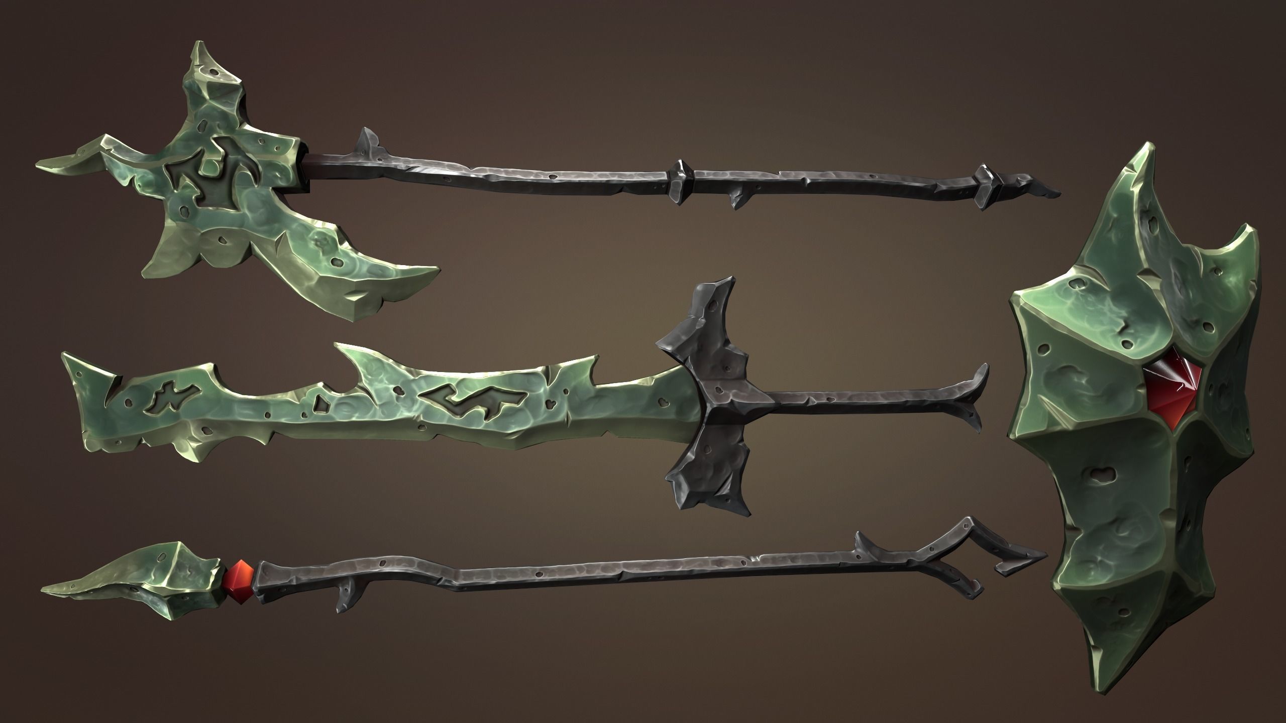 3D model Simple undead weapon VR / AR / low-poly | CGTrader
