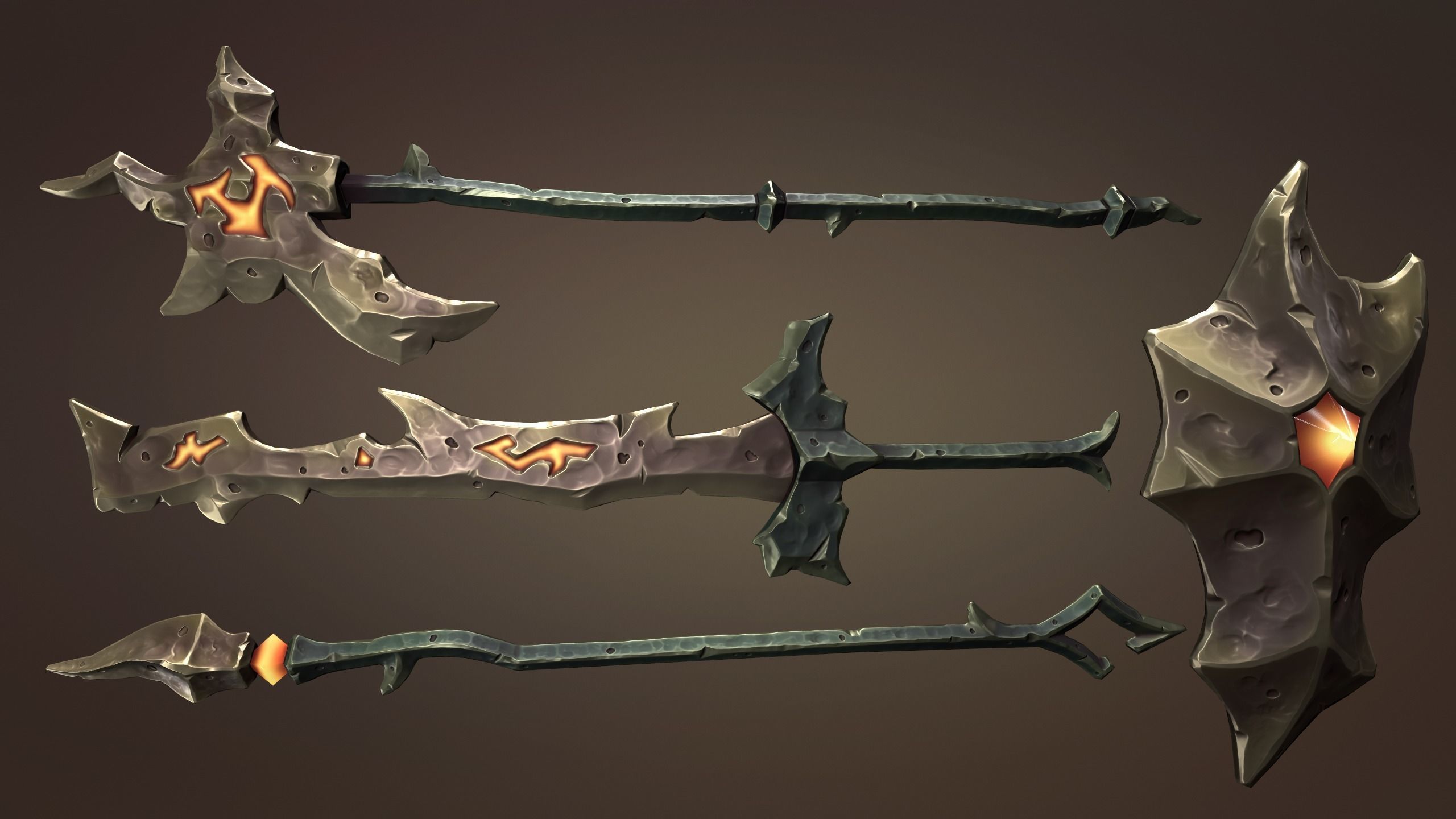 3D model Simple undead weapon VR / AR / low-poly | CGTrader