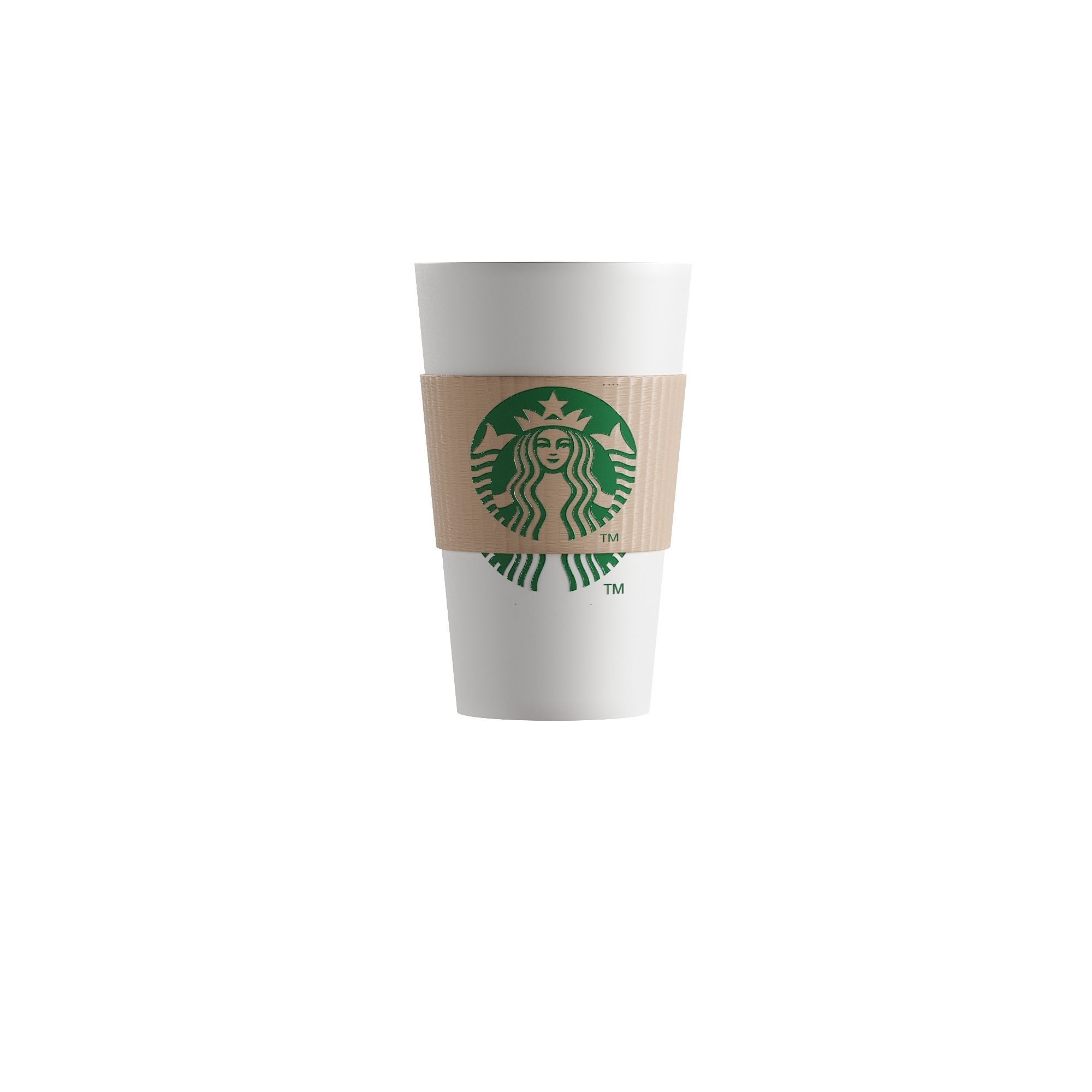 starbucks cup set 3D model | CGTrader