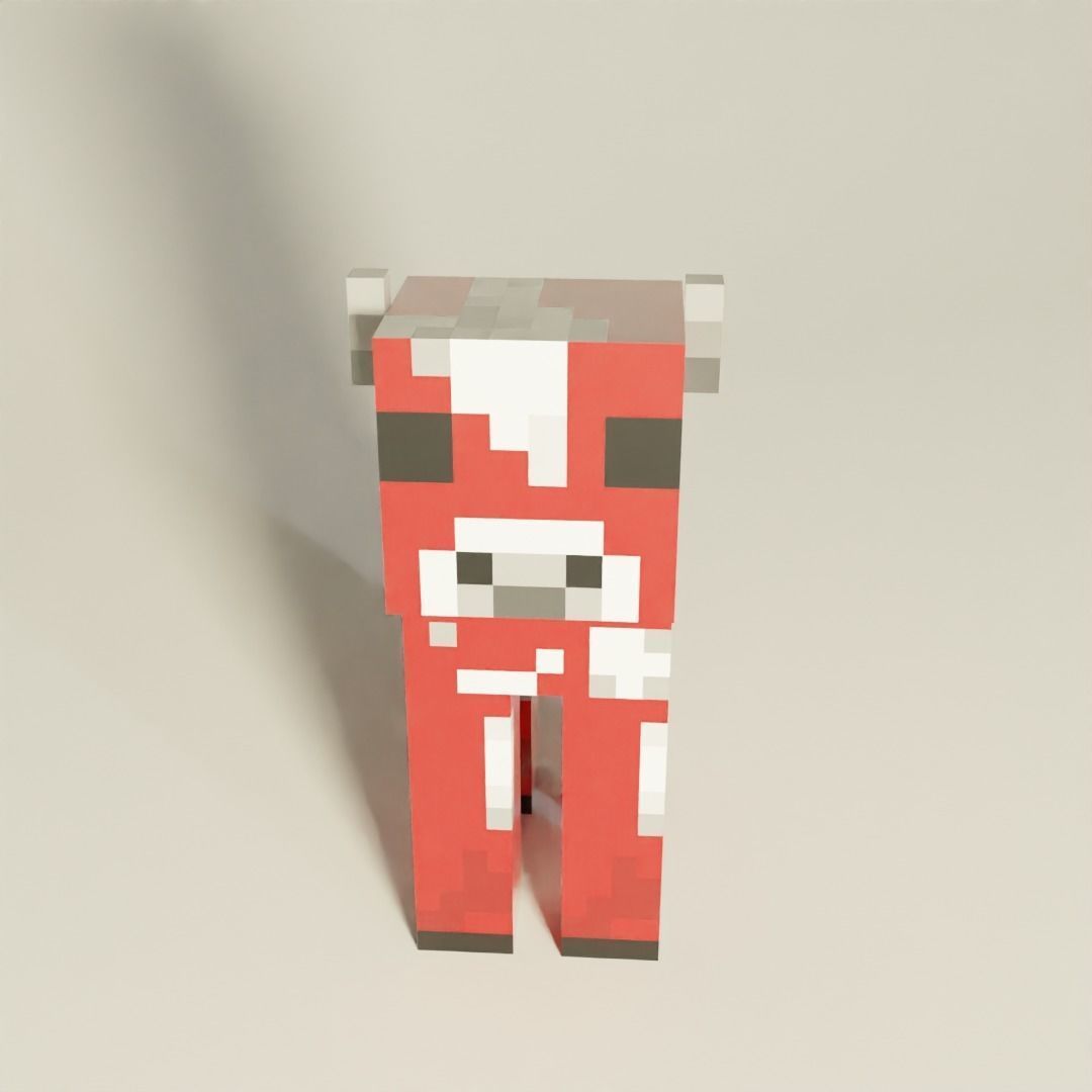 Minecraft Cow mushroom 3D model | CGTrader