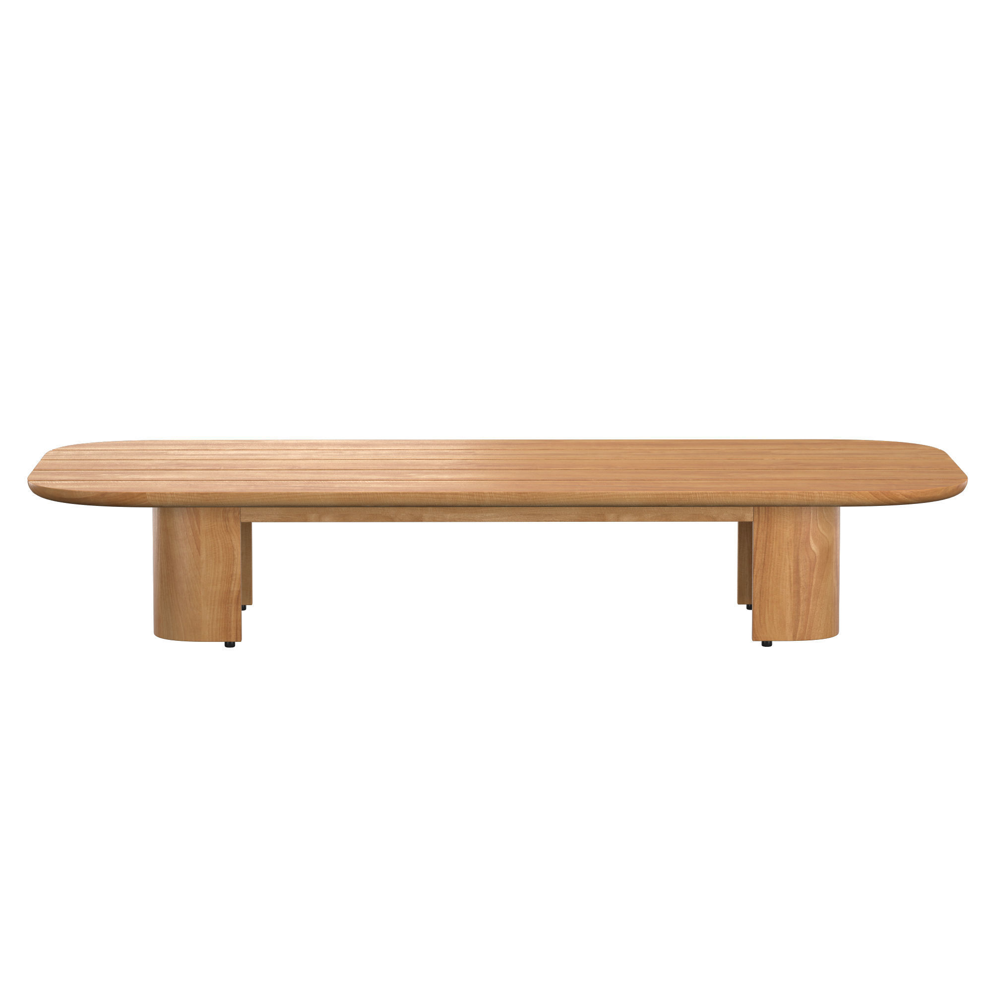SOLARO TEAK RECTANGULAR COFFEE TABLE 3D model | CGTrader