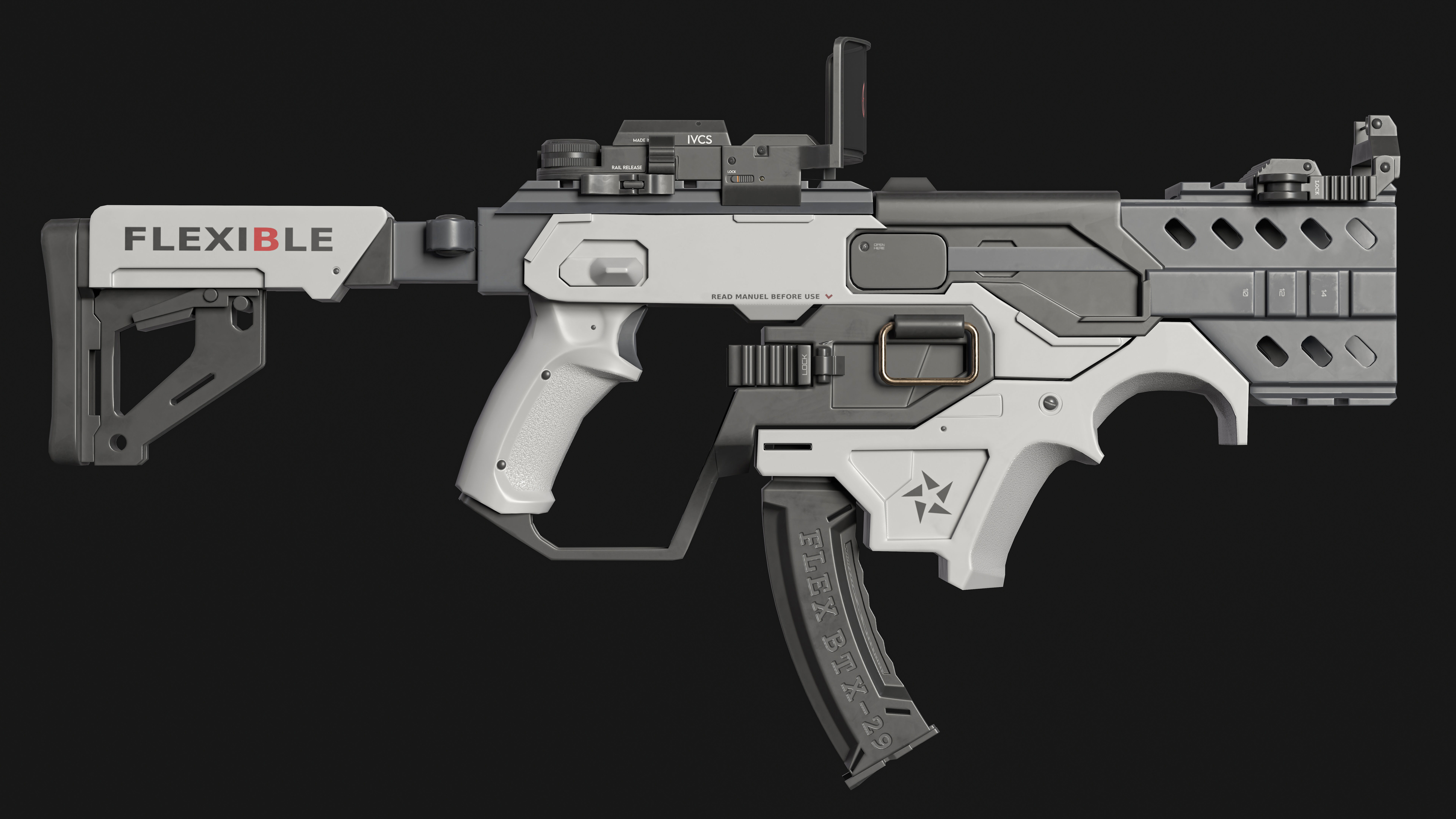 3D model Sci-Fi SMG Animated Rigged VR / AR / low-poly | CGTrader