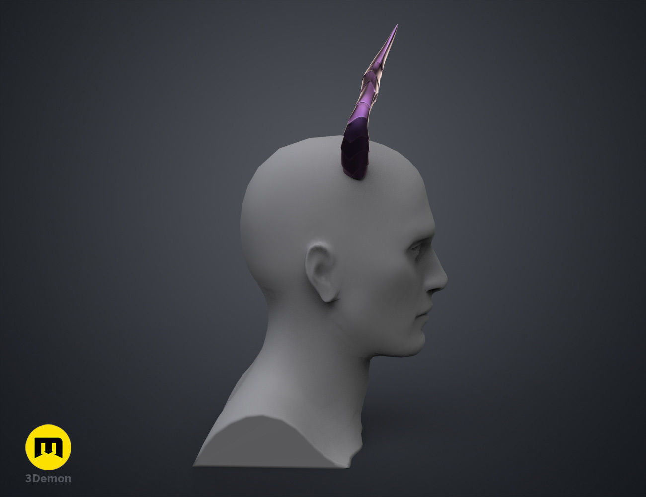 Bubis Horns - Virtual Youtuber 3D model 3D printable | CGTrader