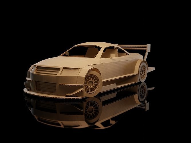 AUDI Abt TT R Touring car 2002 cardboard car 3D model | CGTrader