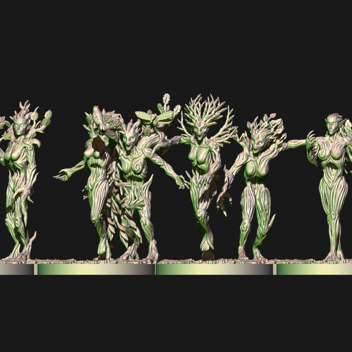 Wood elf Dryad Unit 3D model 3D printable | CGTrader