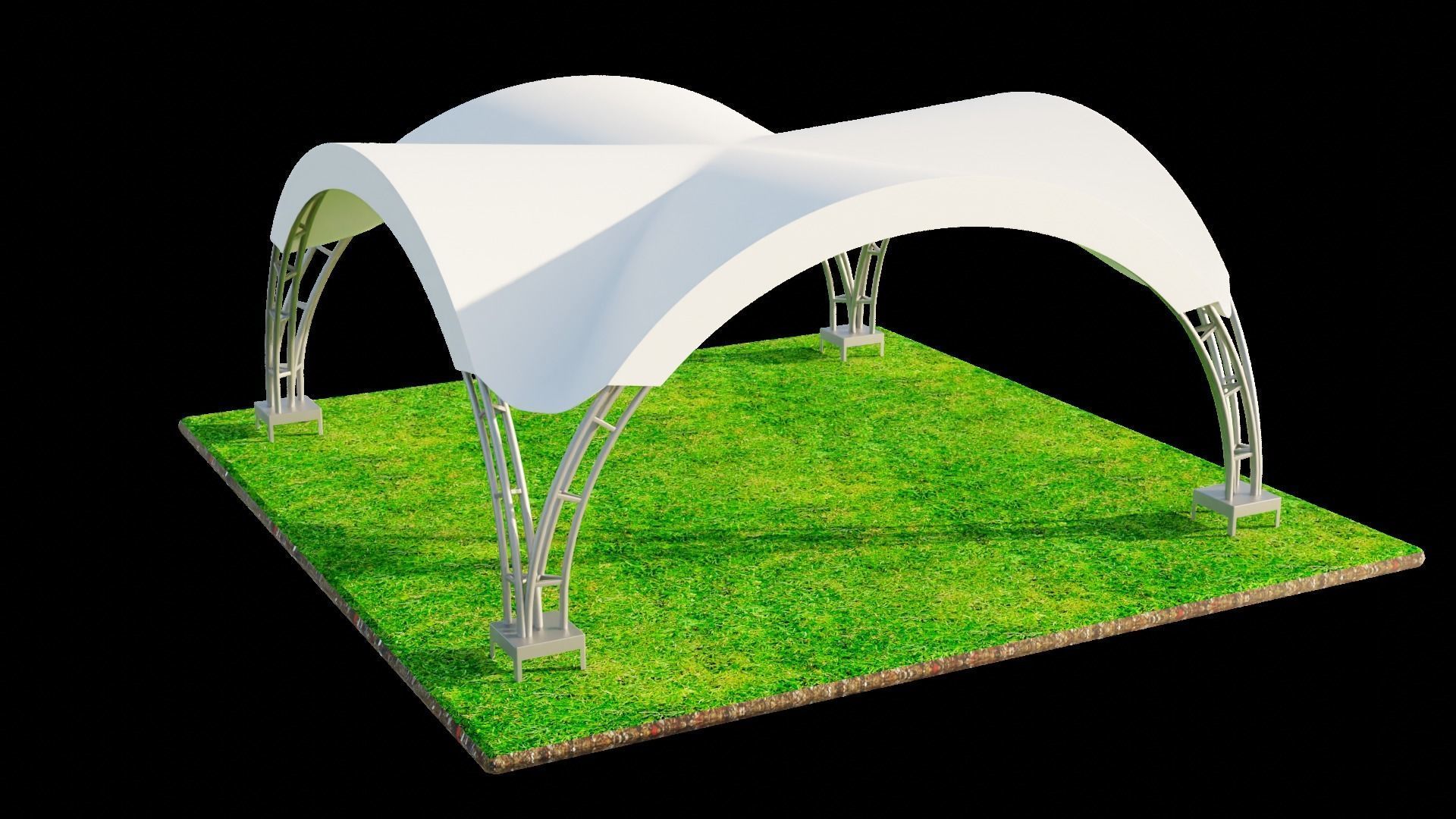 ARCH TENT 3D model | CGTrader
