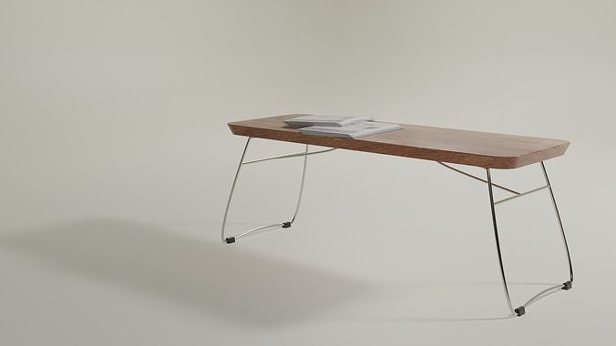 Newspaper table x22-y60-z22 cm scalable 3D model | CGTrader