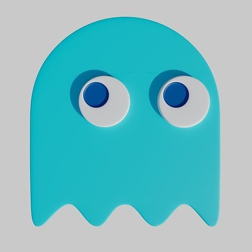 Inky ghost free 3D model | CGTrader