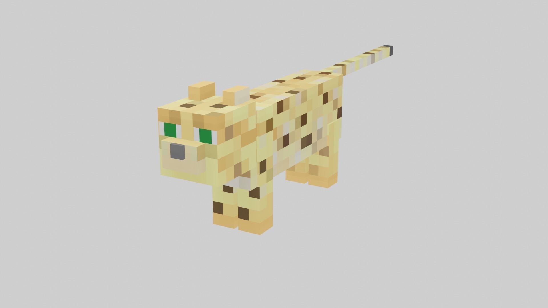 3D model Minecraft Ocelot VR / AR / low-poly | CGTrader