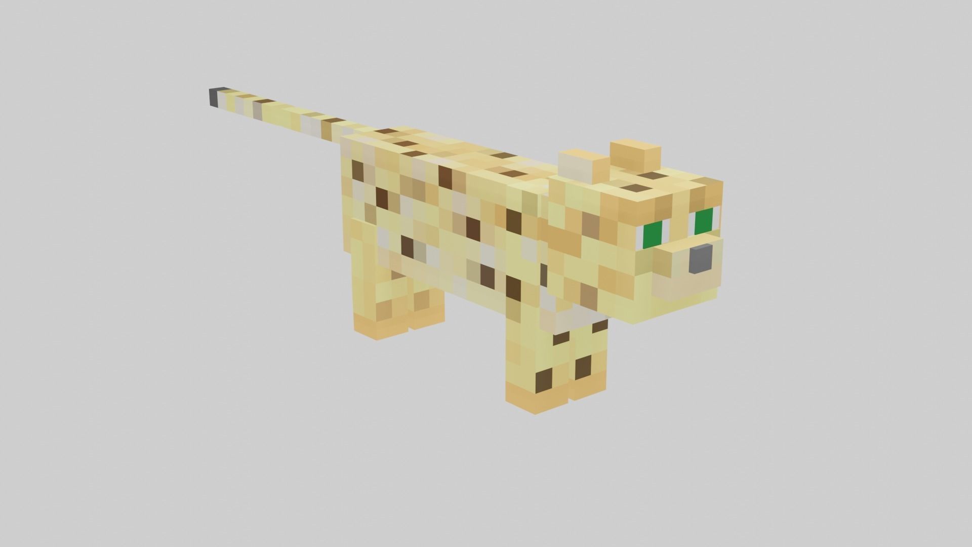 3D model Minecraft Ocelot VR / AR / low-poly | CGTrader