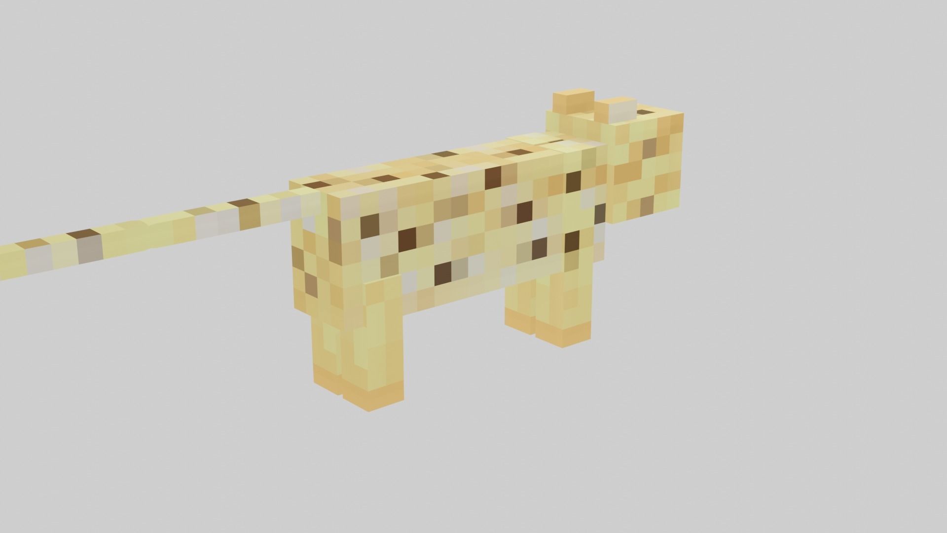 3D model Minecraft Ocelot VR / AR / low-poly | CGTrader