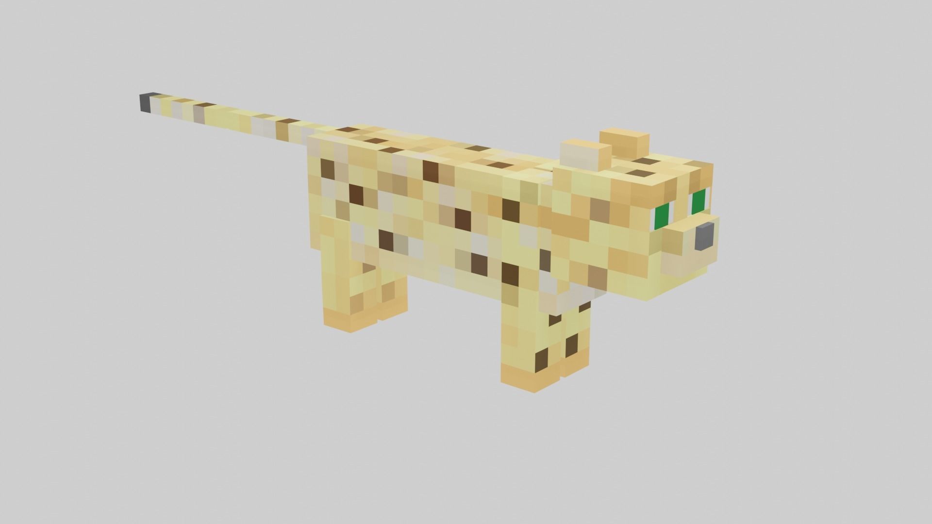3D model Minecraft Ocelot VR / AR / low-poly | CGTrader