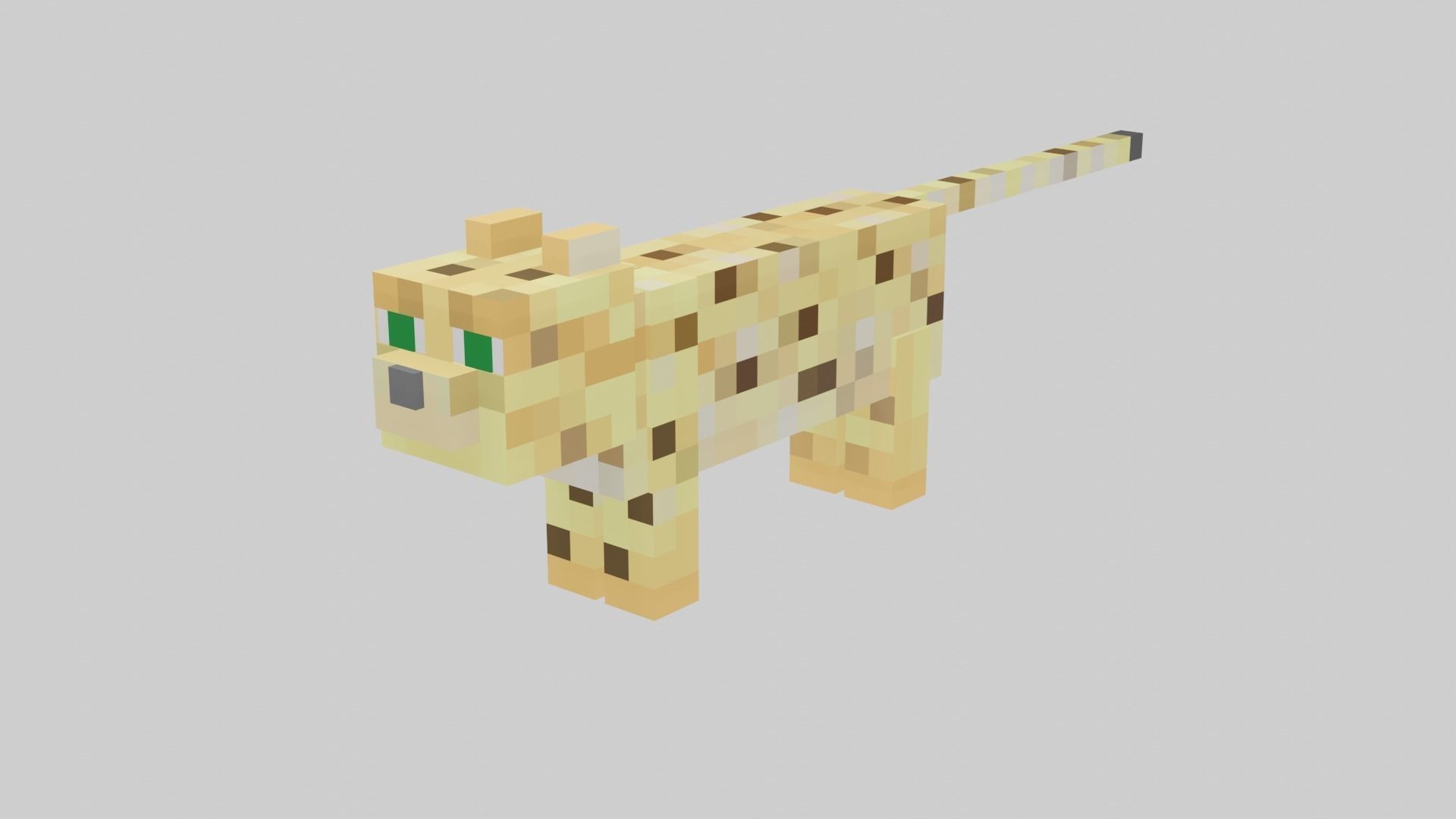3D model Minecraft Ocelot VR / AR / low-poly | CGTrader